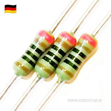 مقاومت 150 کیلواهم 1/4 وات نظامی آلمانی - روبواستار الکترونیک